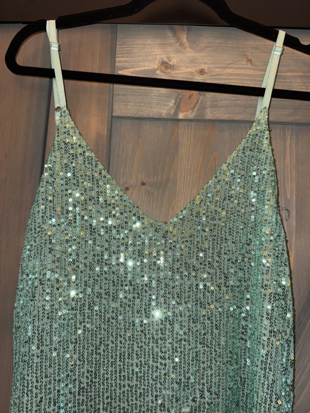 new collection | Dresses | Sequin Slip Dress In Mint Green | Poshmark